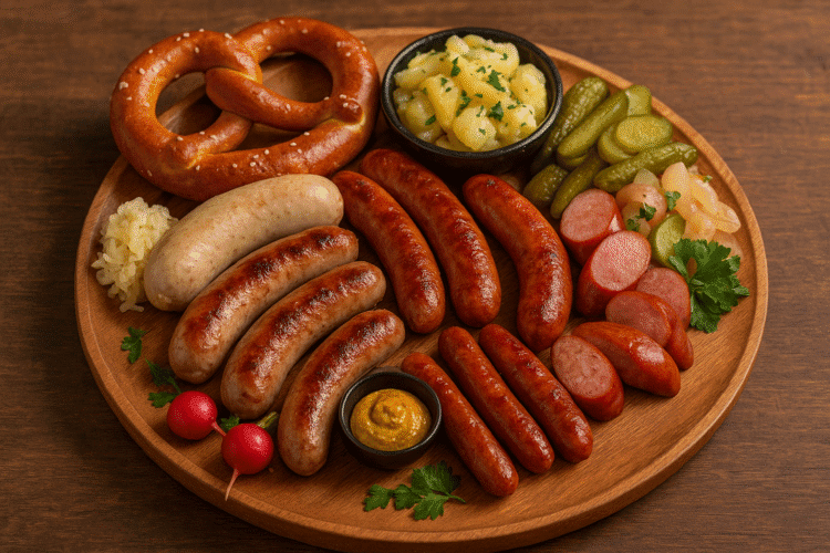 Oktoberfest Sausage Platter (Wurstbrett) - The Amiable Gourmand